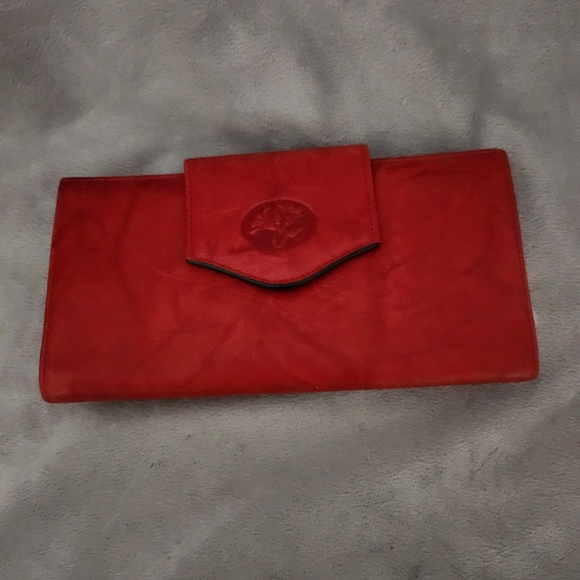 Buxton | Bags | Vintage Buxton Womens Red Organizer Wallet Clutch ...